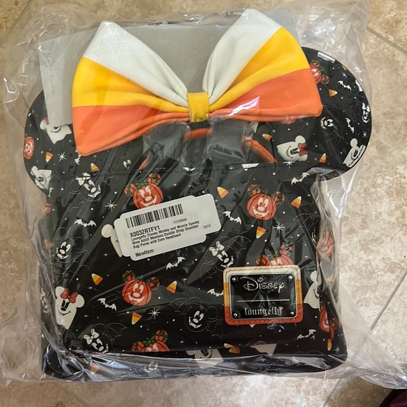 Loungefly | Bags | New Loungefly Spooky Mickey Minnie Mouse Candy Corn ...